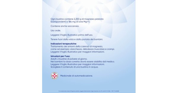 Mag 2, Magnesio Pidolato, 20 Bustine