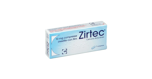 Zirtec 10 mg Antistaminico, 7 Compresse