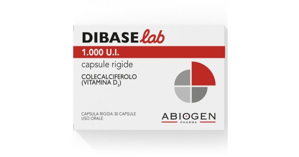 Abiogen Pharma, DibaseLab 1000 UI, 30 Capsule