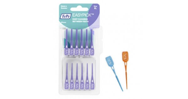 TePe Easypick XL Viola, Spazzolino Interdentale, 36 Pezzi, Silicone ...