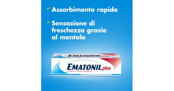 Ematonil Plus Emulsione Gel Arnica Escina Bromelina - 50 ml