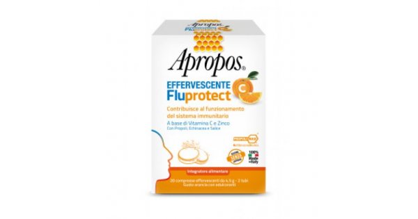 Apropos Fluprotect Effervescente C - 20 Compresse - Integratore per le difese immunitarie