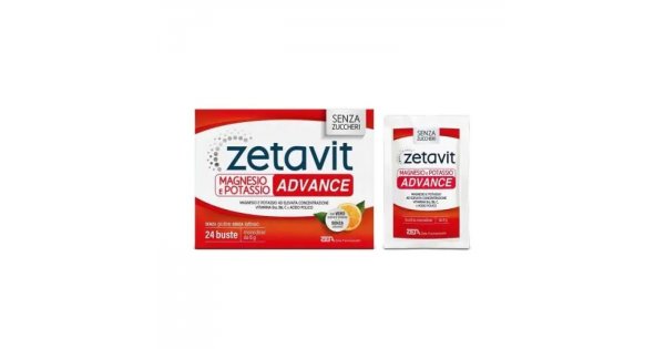 Zetavit Magnesio e Potassio Advance 24 Buste da 6g Gusto Arancia ...
