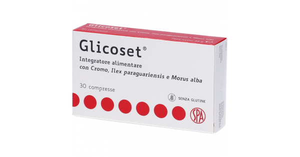 Glicoset Compresse, Integratore Alimentare, 30 Compresse, Controllo Metabolismo, Glucosio, Lipidi