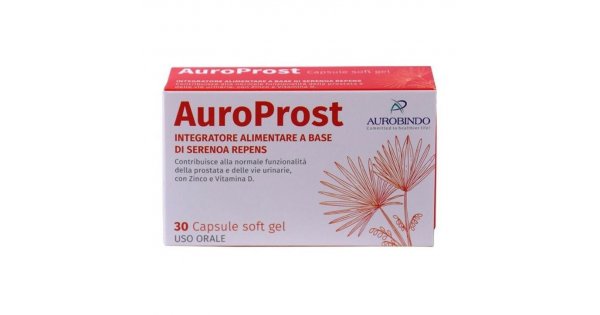 Auroprost 30 Capsule Soft Gel - Supporto per la Prostata e le Vie Urinarie