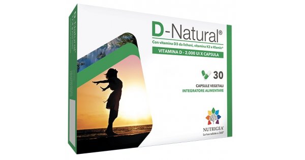 D-Natural 30 Capsule - Integratore Alimentare di Vitamina D3 per il ...