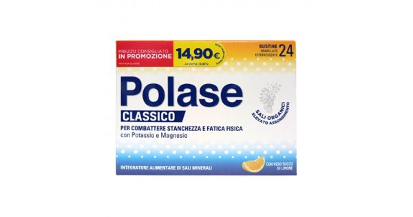 Polase Classico - Integratore Energetico, 24 Bustine Gusto Limone Promo
