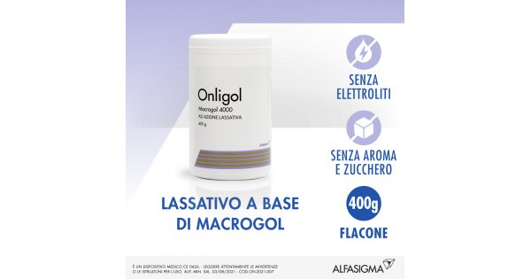 Onligol - Integratore Lassativo, Polvere da 400g per Regolarità Intestinale
