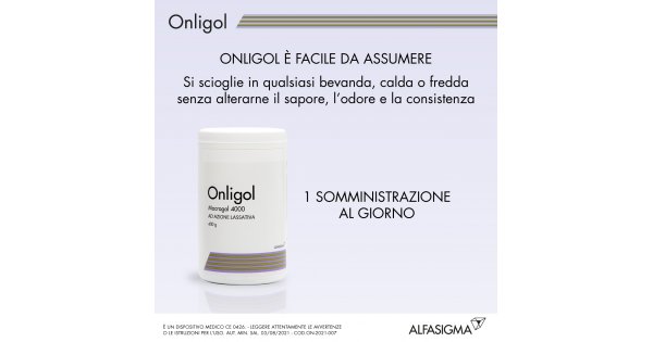 Onligol - Integratore Lassativo, Polvere da 400g per Regolarità Intestinale