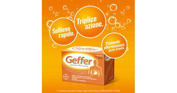 Bayer Geffer, Granulato Effervescente, 24 Bustine