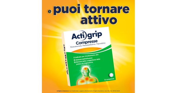 Actigrip, 12 Compresse