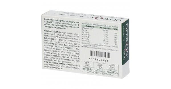 Deprox 500 Integratore Prostata, 30 Compresse, Benessere Prostatica e ...