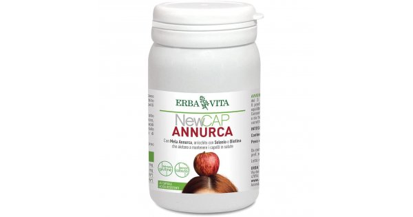 Newcap Annurca 45 Capsule, Integratore per Capelli con Mela Annurca