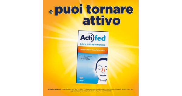 Actifed, 12 Compresse