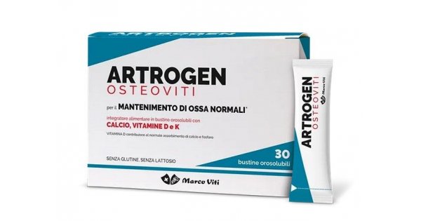 Artrogen Osteoviti - Integratore per Ossa Normali - 30 Bustine Orosolubili