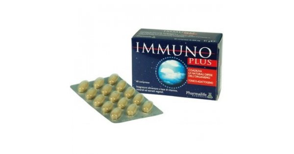 Immuno Plus 60 Compresse - Integratore Alimentare con Estratti Vegetali ...