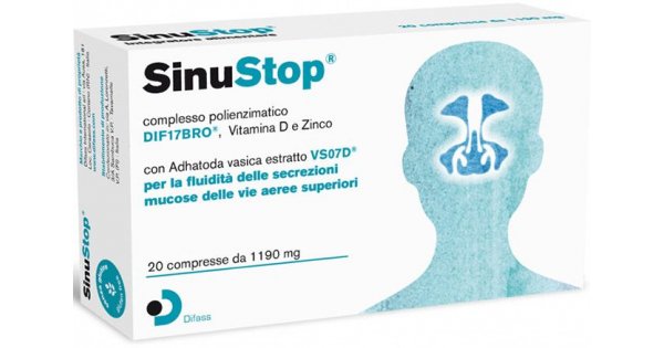 Difass, Sinustop, 20 Compresse
