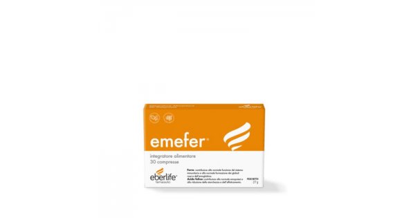 Eberlife Emefer, 30 Compresse - Integratore Alimentare per Anemia ...