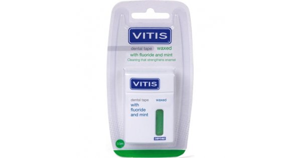 Vitis Dental Tape con Cera Fluoro e Menta, Nastro Interdentale Cerato ...