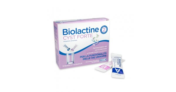 Biolactine Cyst Forte 10 Bustine A + 10 Bustine B - Integratore ...
