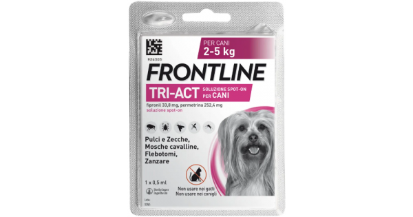Frontline Tri-Act Spot-On Cani - 1 Pipetta da 0,5ml, Protezione ...