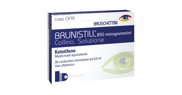 Brunistill, Collirio 0,025% Soluzione, 20 Contenitori Monodose