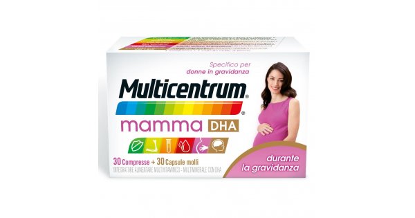 Multicentrum Mamma DHA - Integratore per la Salute Materna con 30 ...