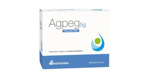 Agpeg - Macrogol 3350, 30 Bustine da 5 g