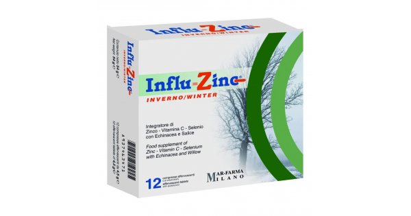 INFLU ZINC INVERN 12CPR EFFERV
