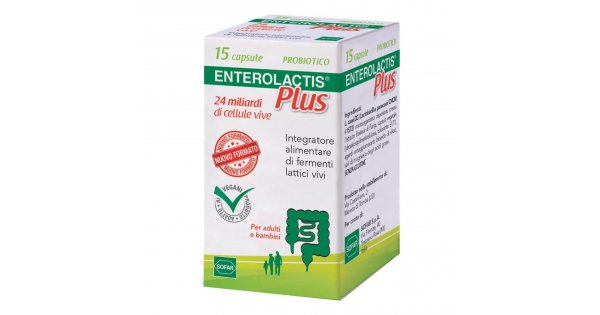 Enterolactis Plus 15 Capsule - Integratore Probiotico per la Salute ...