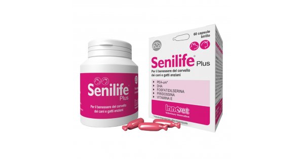 Senilife Plus per Cani e Gatti 60 Capsule - Integratore per la Salute ...
