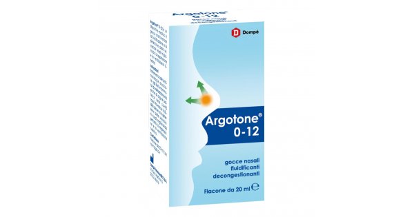 Dompé, Argotone 0-12 Gocce Nasali Fluidificanti, 20 ml