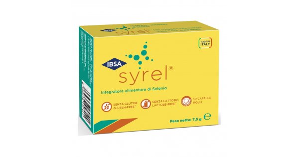 Syrel, Integratore Alimentare con Selenio 7,46 g, 30 Capsule